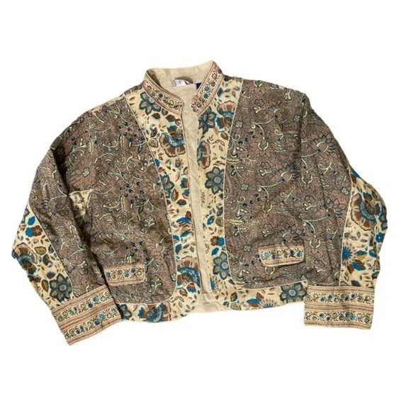 Phool | Jackets & Coats | Nwt Phool Boho Artisanal Chic Mixed Media ...